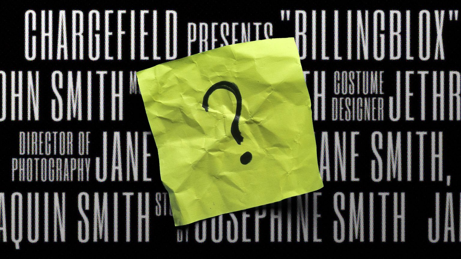 How to Create a Billing Block for Your Movie Poster - Chargefield